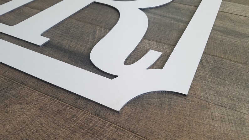 Last Name Monogram- Family Monogram- Initial Monogram- Metal Door ...