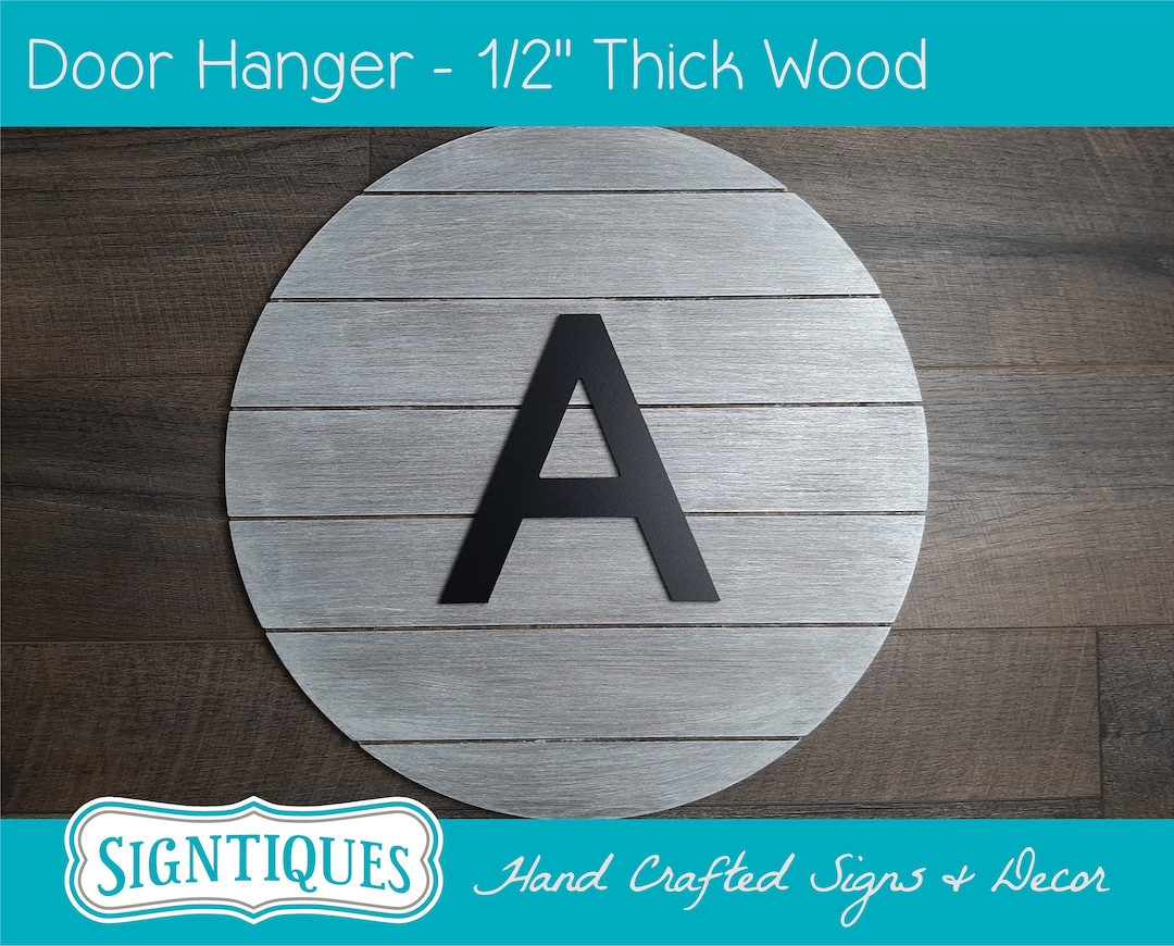 Monogram Door Hanger- Dimensional Monogram- Front Door Hanger- Initial ...