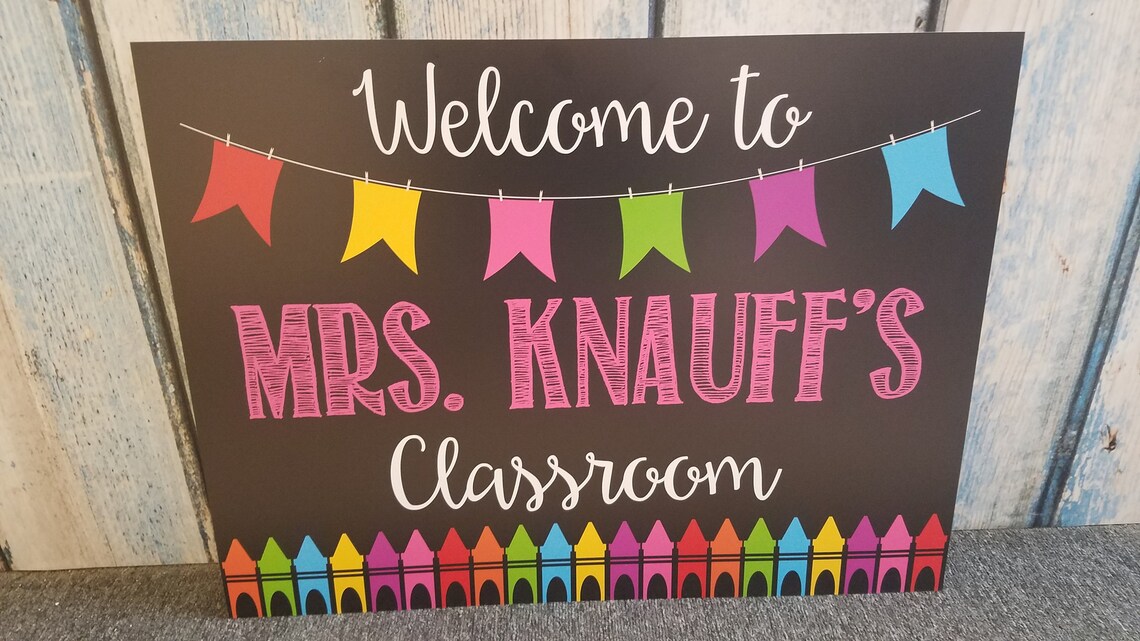 Teacher Classroom Sign Classroom Sign School Sign K12 Back - Etsy