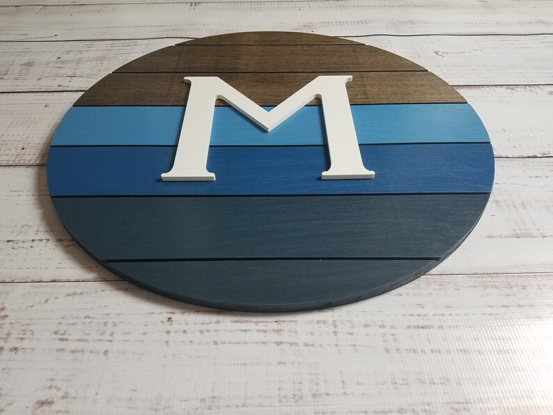 Shiplap Monogram Dimensional Monogram Front Door Hanger - Etsy