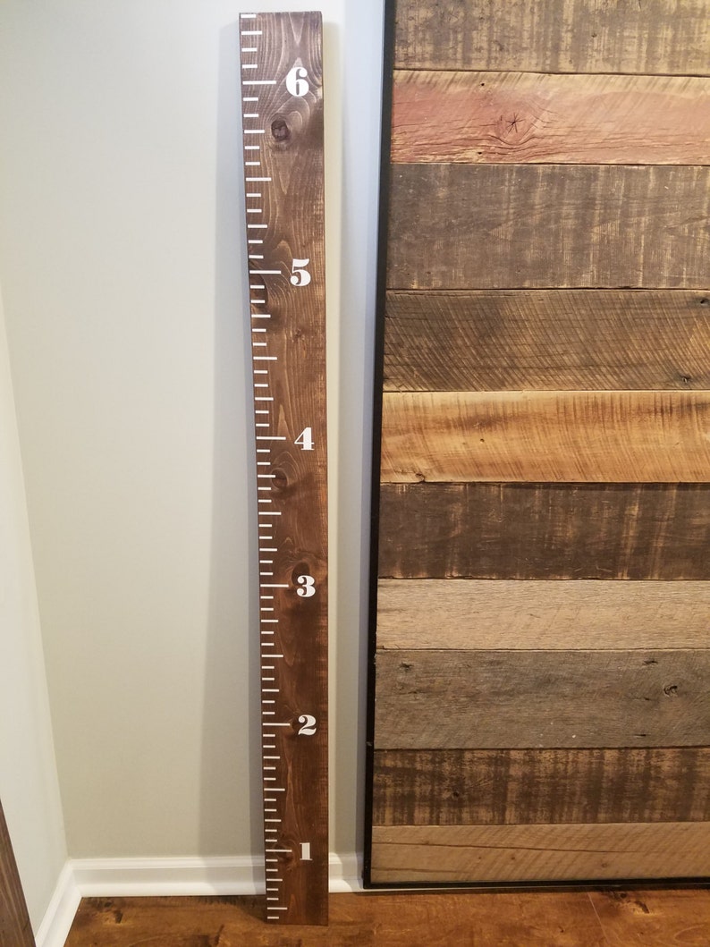 DIY Wood Growth Height Ruler Chart Stick Decal for Kids | Etsy