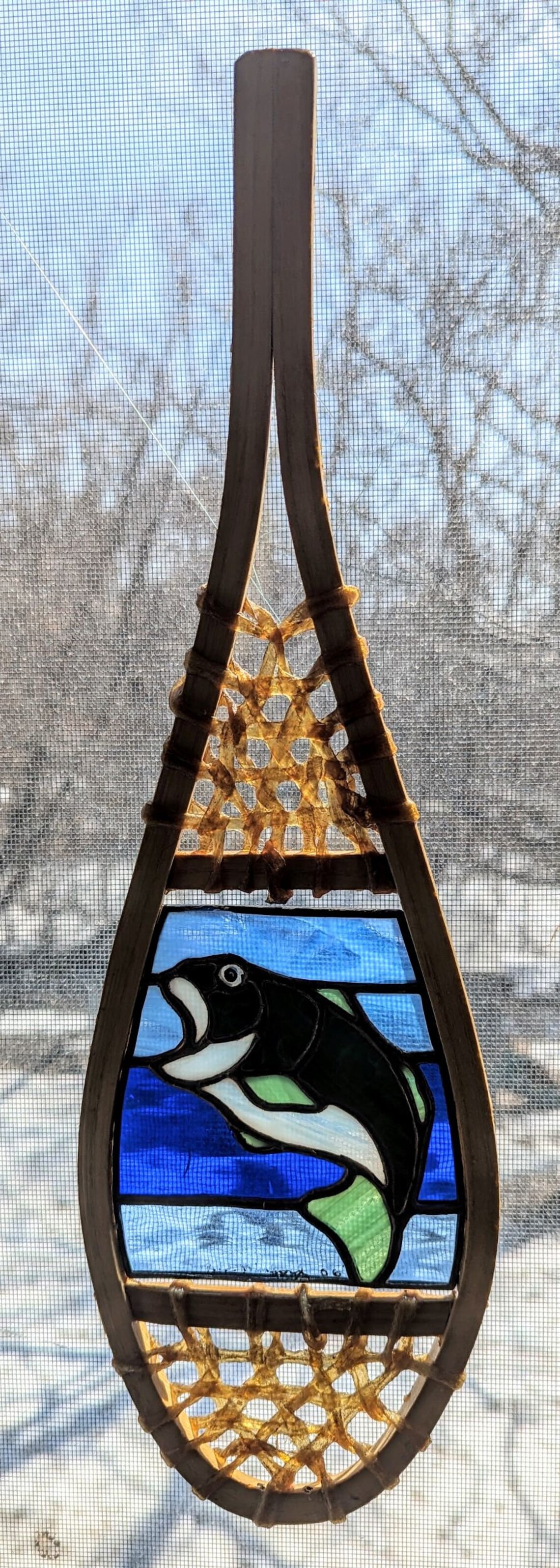 Stained Glass Bass in Mini Huron Snowshoe - Etsy