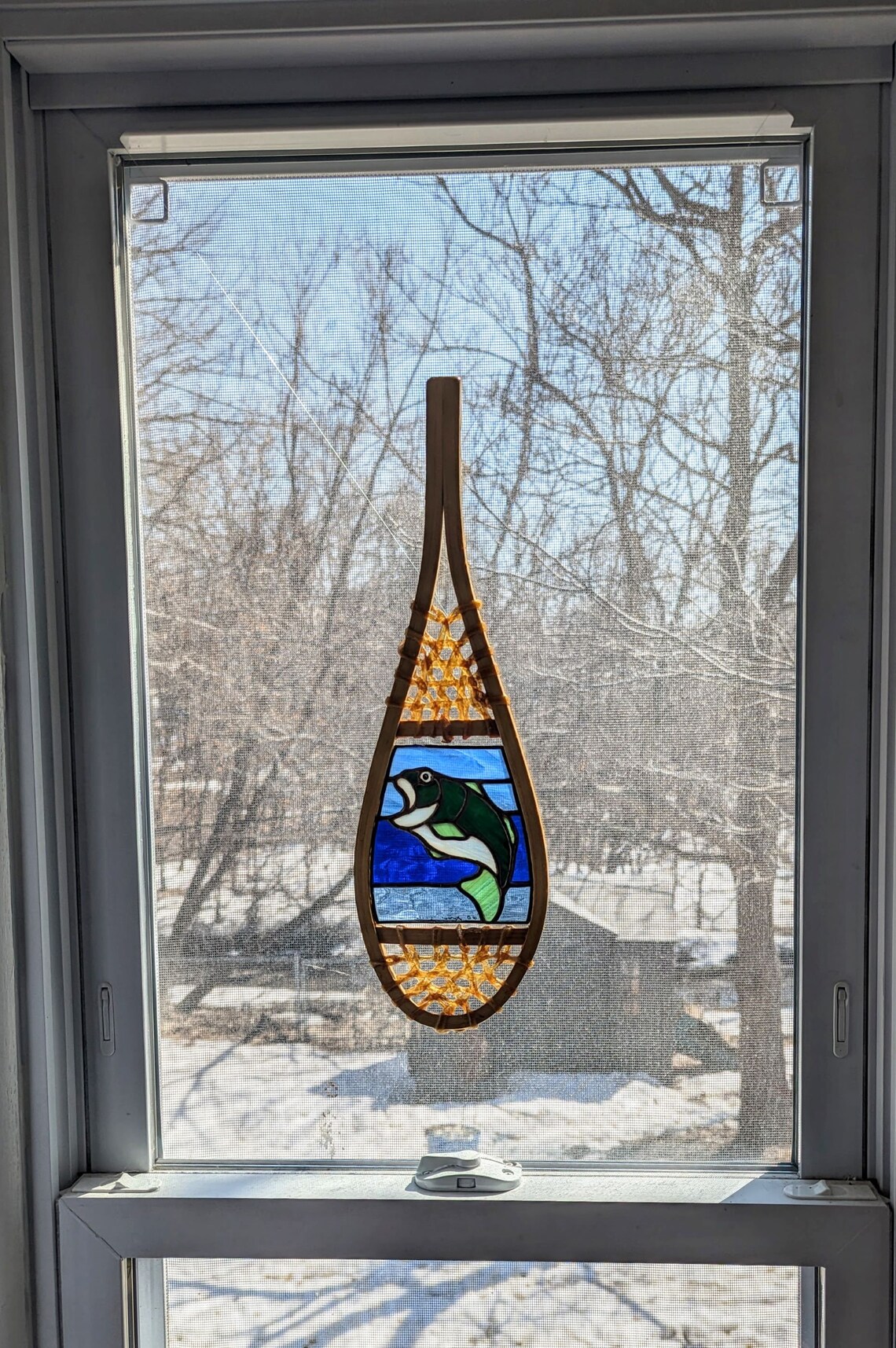 Stained Glass Bass in Mini Huron Snowshoe - Etsy
