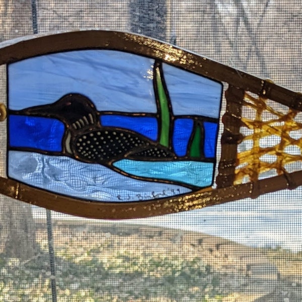 Stained Glass Loon - Etsy