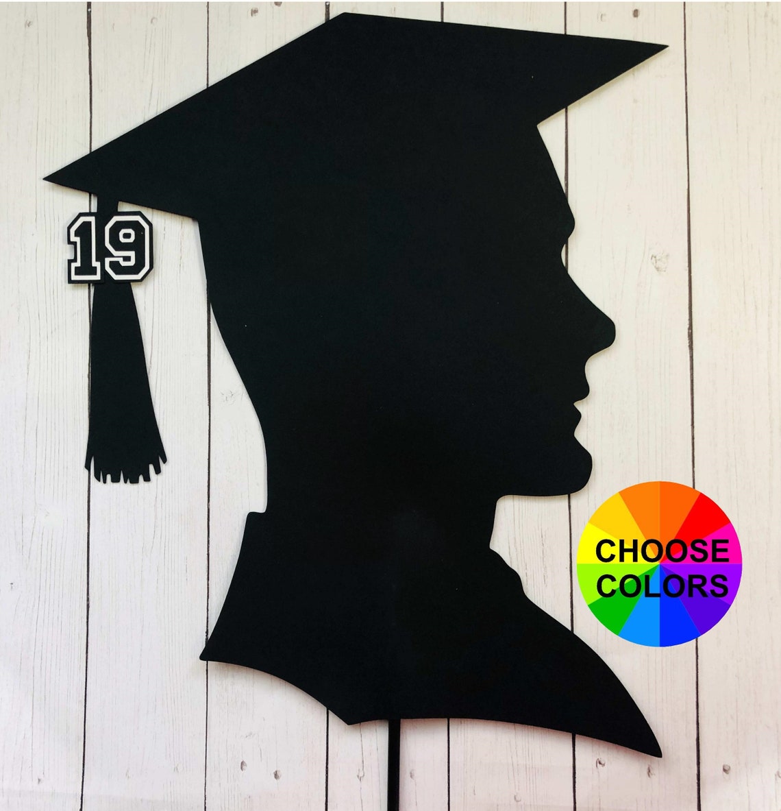 Graduation Cap Silhouette Graduation Centerpiece Graduation | Etsy