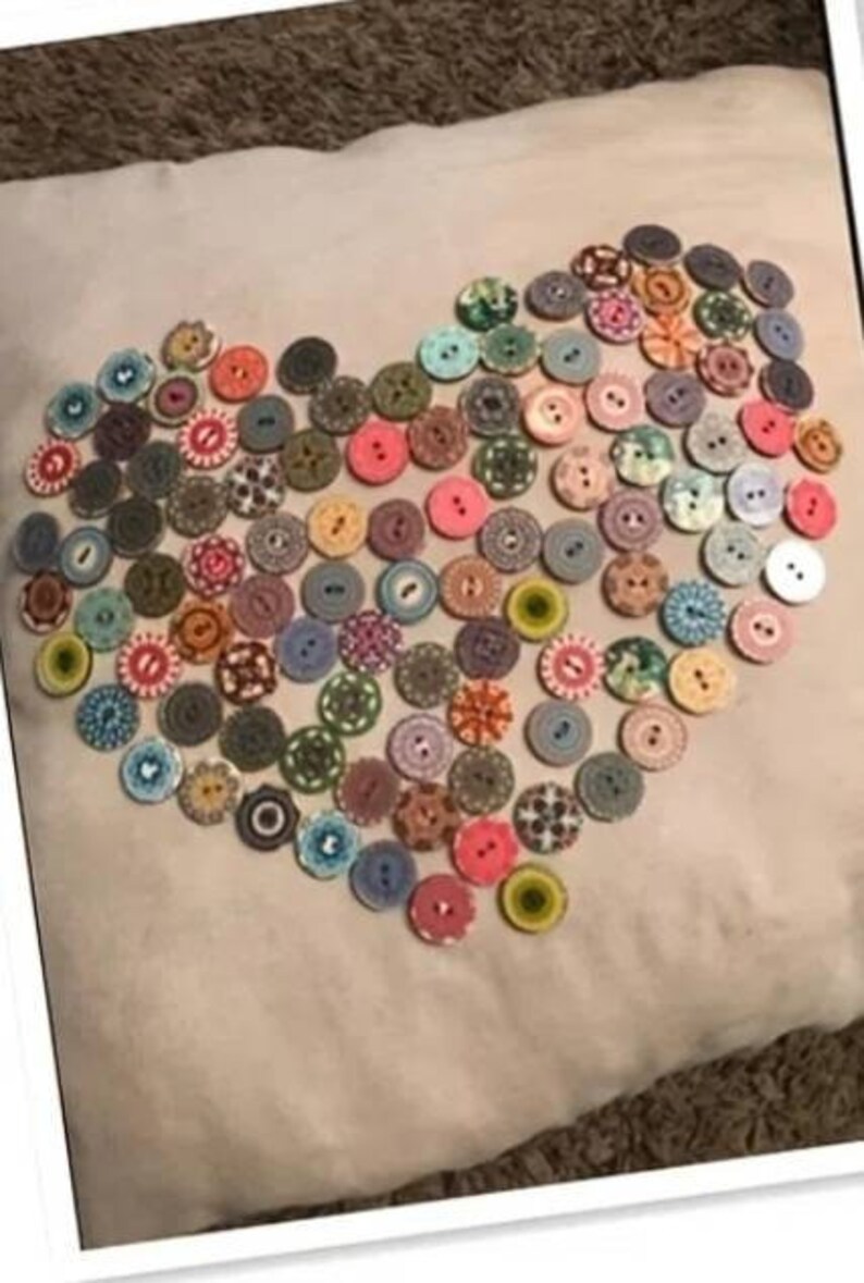 50 Pcs Wooden Buttons Assorted Colors Assorted Sizes .6 In - Etsy