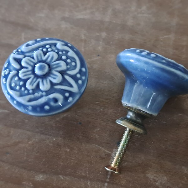 Blue Knobs - Etsy
