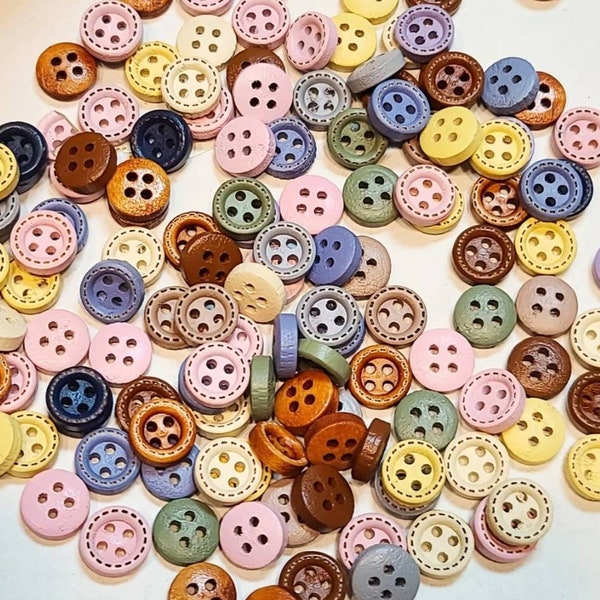 Wood Buttons - Etsy
