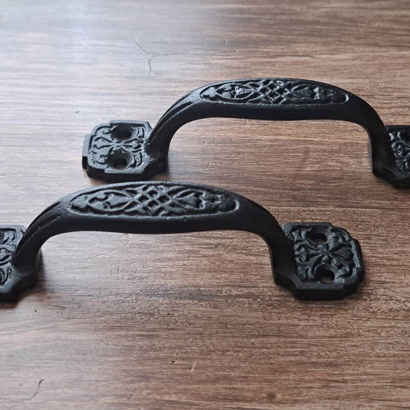 Matte Black Drawer Pulls - Etsy