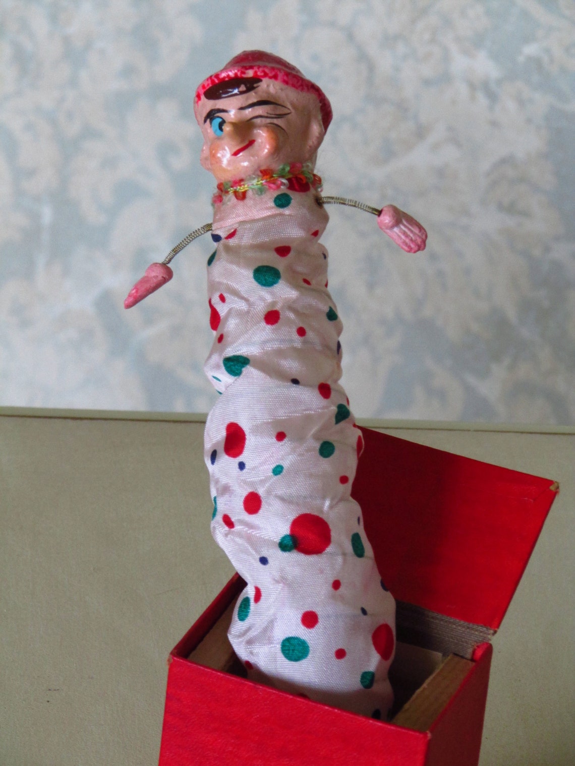 Extremely Rare Toy Jumping Jack in a Folding Surprise box With Working ...