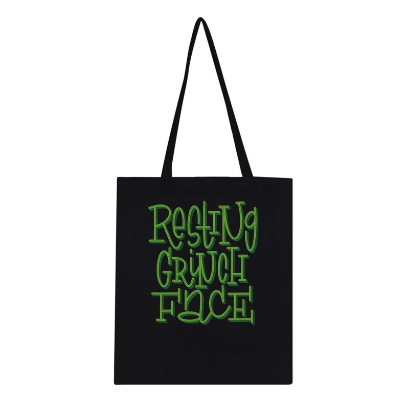 RESTING GRINCH FACE | Classic Tote Bag - Etsy