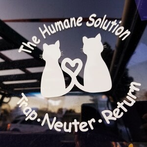 The Humane Solution (TNR) Decal (ON SALE) | Application Instructions ...