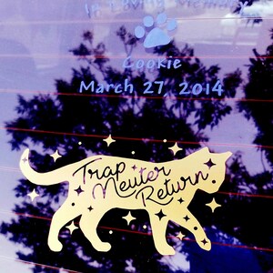 Trap, Neuter and Return (TNR) Decal (ON SALE) | Application ...