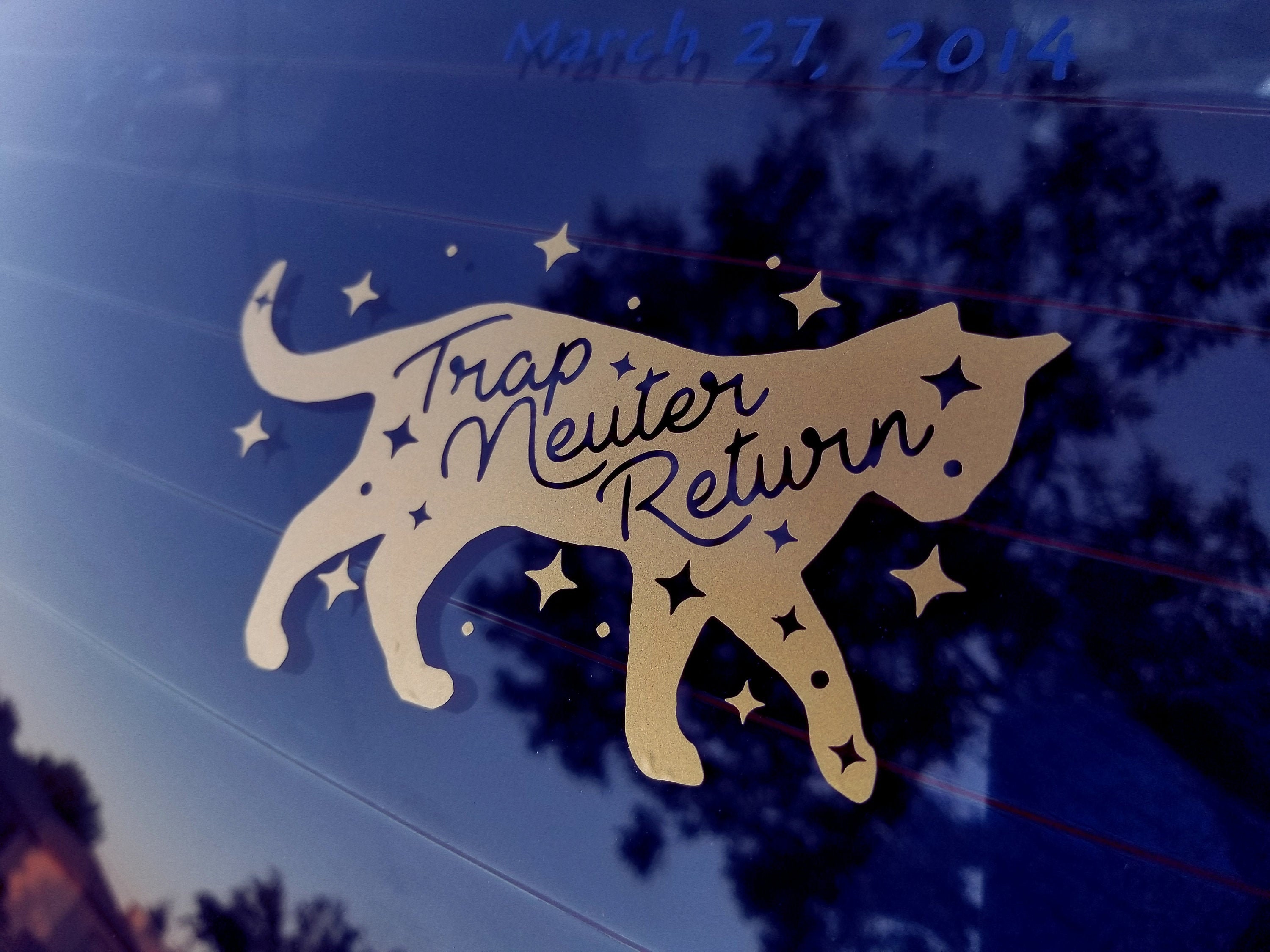 Trap Neuter and Return TNR Decal ON SALE Application - Etsy