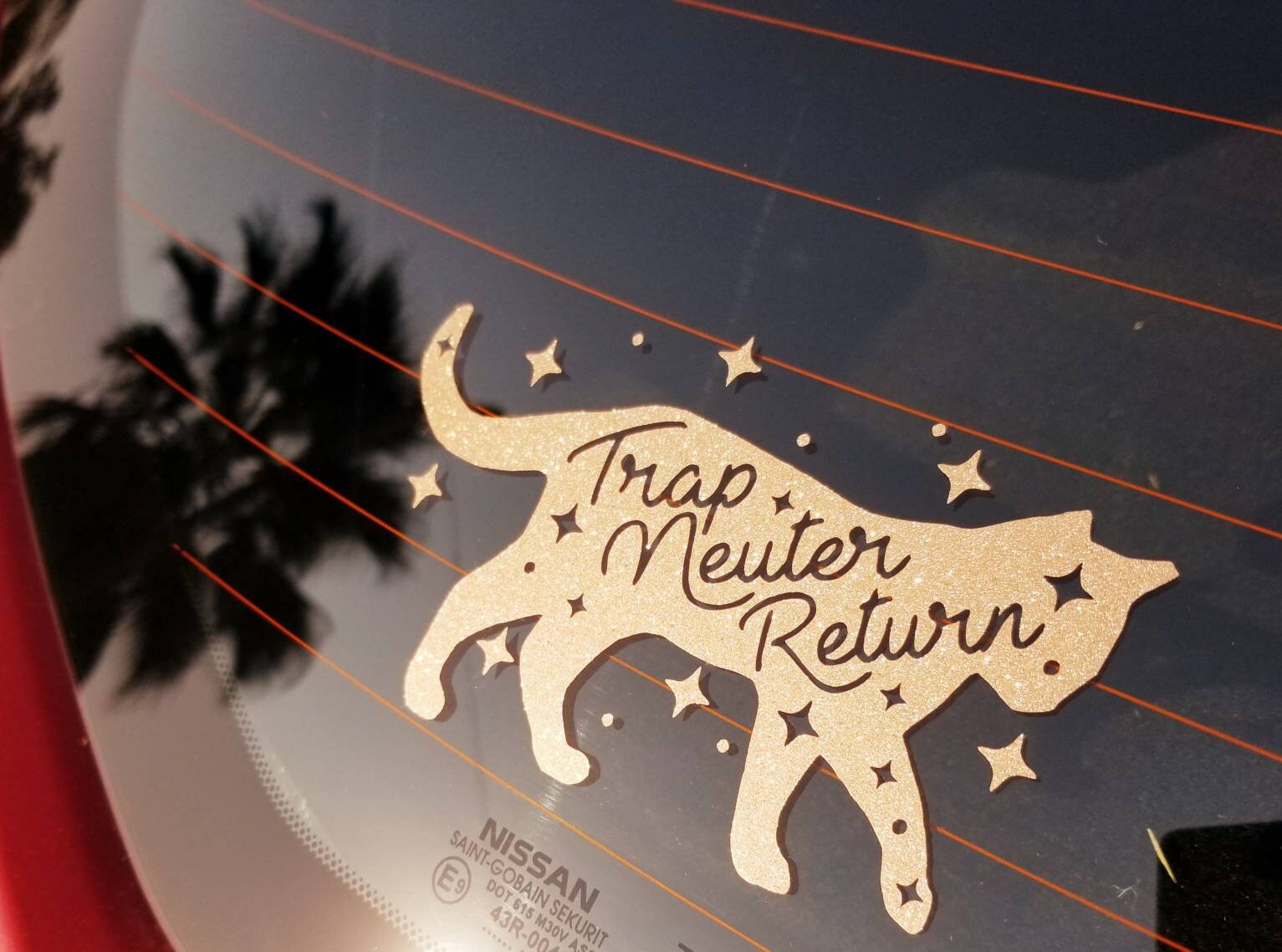 Trap, Neuter and Return (TNR) Glitter Shimmer Decal (ON SALE ...