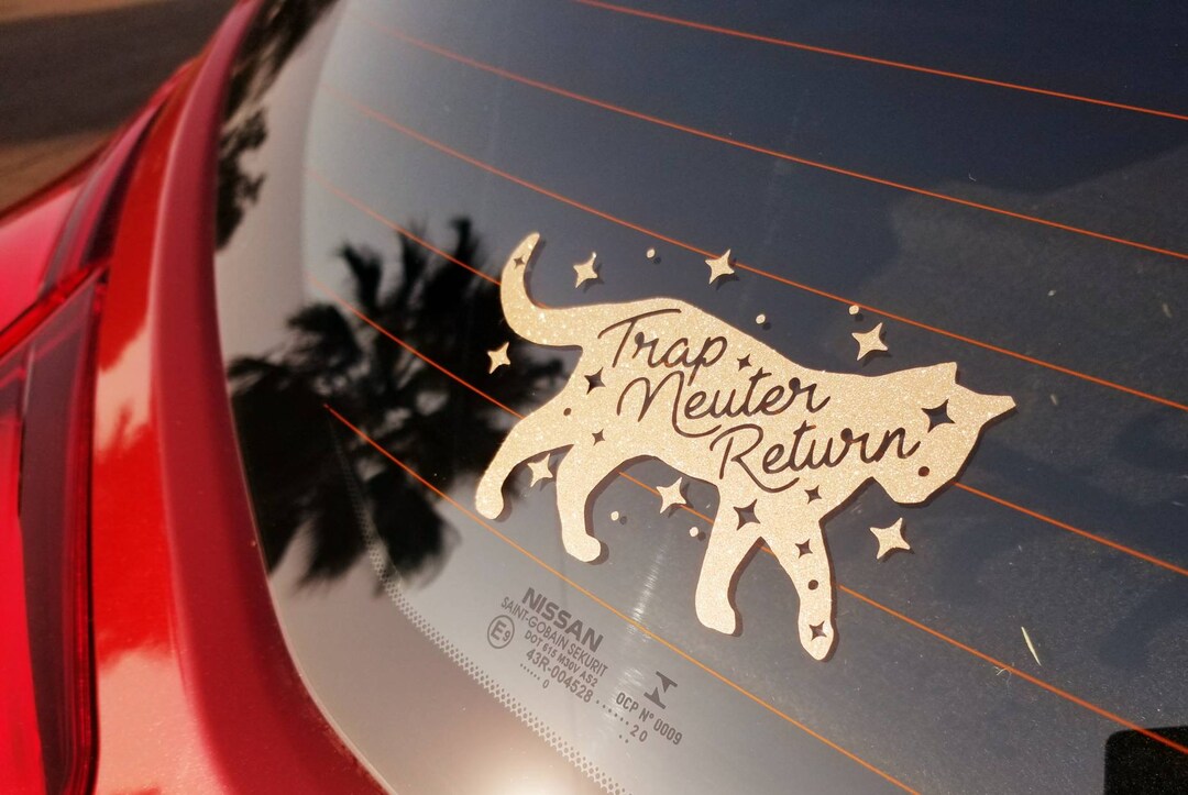 Trap, Neuter and Return (TNR) Glitter Shimmer Decal (ON SALE ...