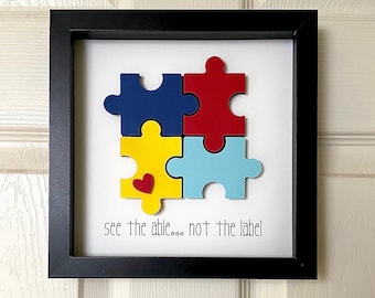 Autism Wall Decor - Etsy