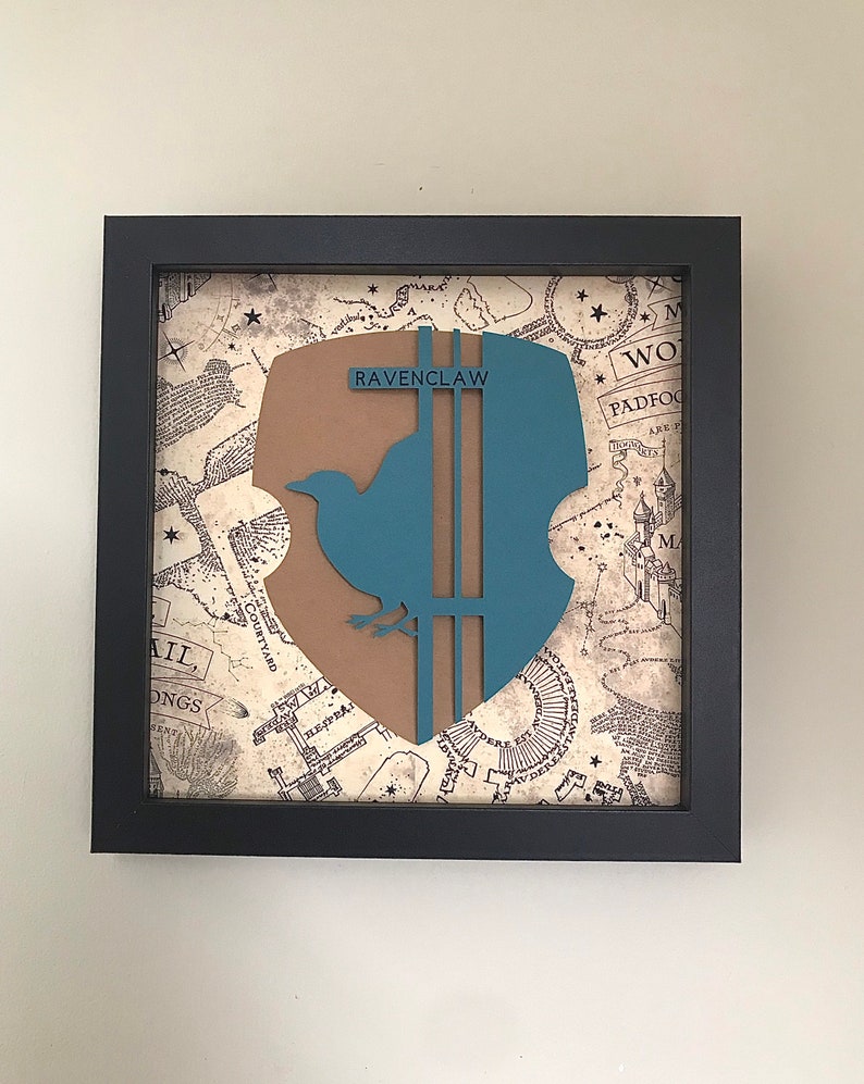 Ravenclaw Crest, Harry Potter Wall Art, Hogwarts, Pop Art, 3D ...