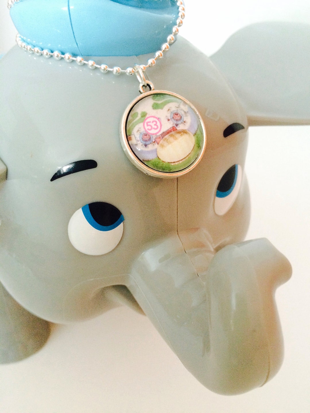 Disney Pendant Necklace, Disney Park Map, Dumbo Jewelry, Dumbo Circus ...