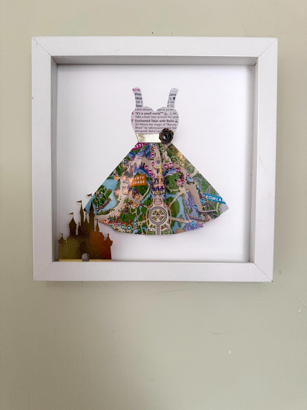 Disney Dress, Cinderellas Castle, Magic Kingdom, Disney Map Wall Art ...