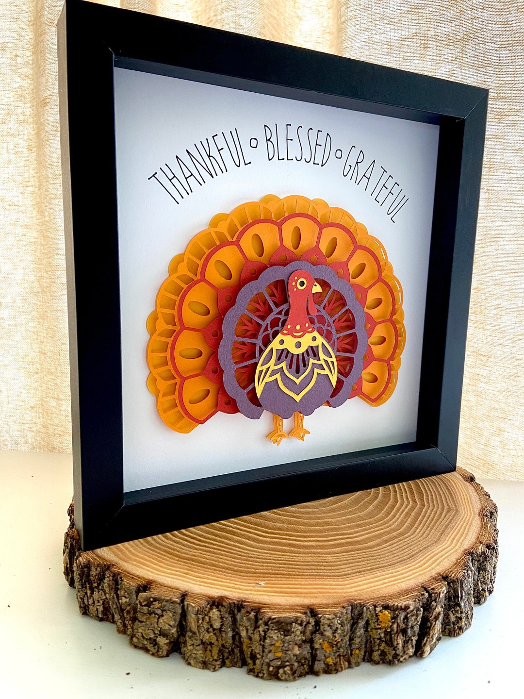 Thanksgiving Turkey, Thanksgiving Decor, Thankful, Blessed, Grateful ...