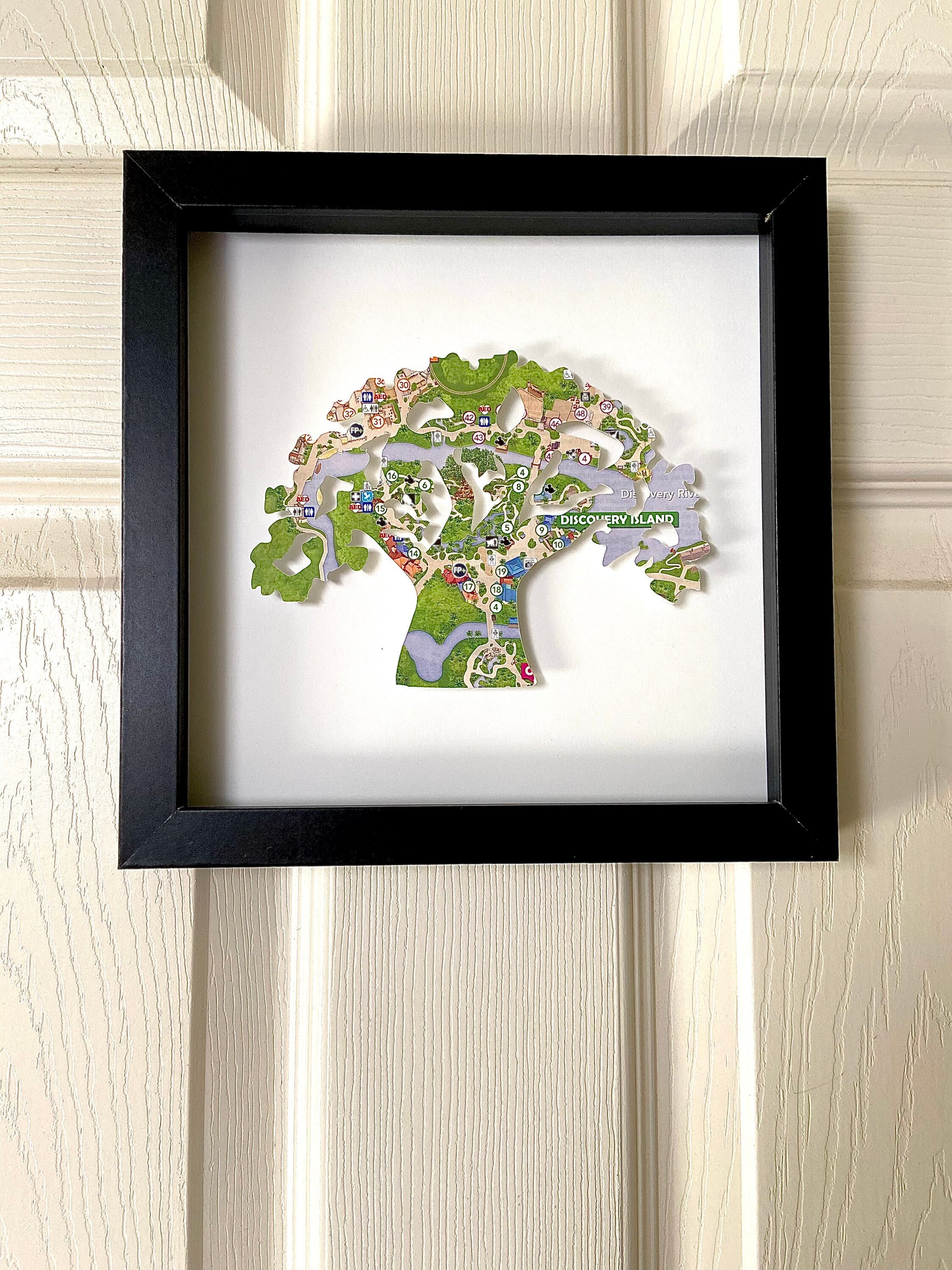 Animal Kingdom Tree, Animal Kingdom Map, Tree of Life, Disney Map Wall ...