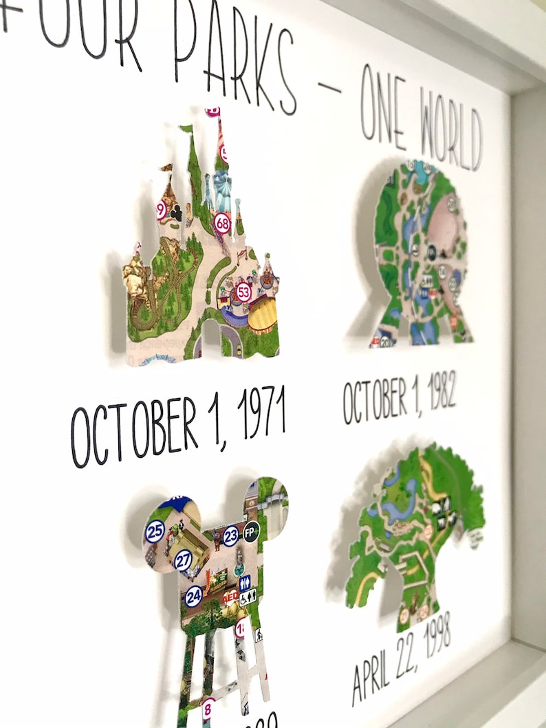 Four Parks One World, Disney Wall Art, Disney History, Cinderella ...