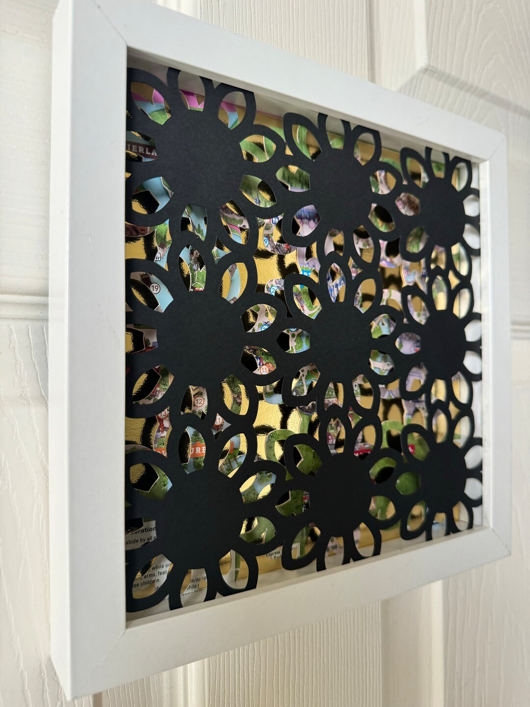 Floral Filigree Disney Park Map Decor - Etsy