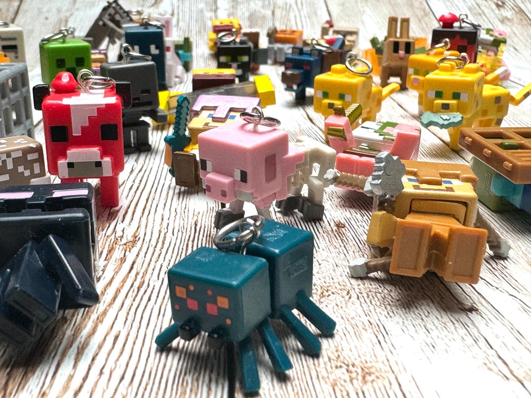 Minecraft Party Favors, Minecraft Necklace, Minecraft Keychain ...