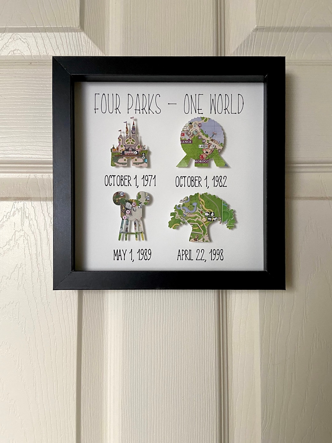 Four Parks One World, Disney Wall Art, Disney History, Cinderella ...