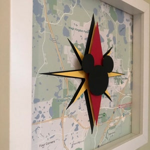 Disney Wall Art Disney Park Map Disney Compass Rose Compass - Etsy