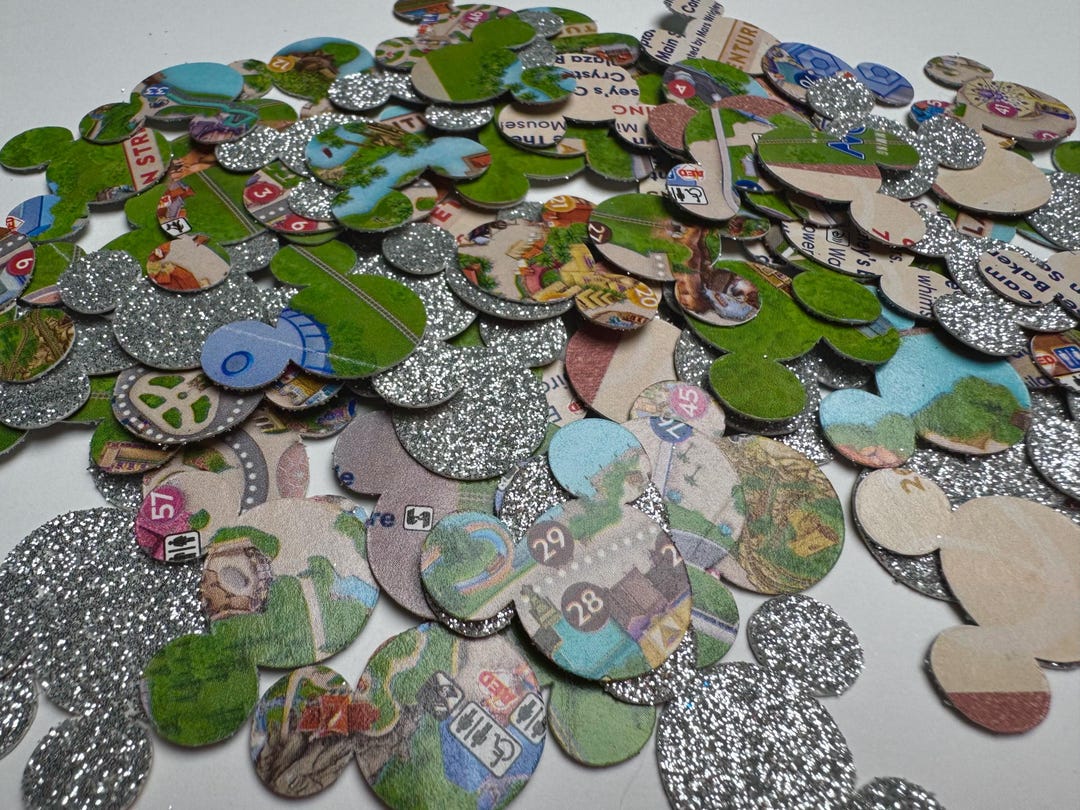 Mickey Mouse Confetti, Disney Park Map Confetti, Disney Birthday ...