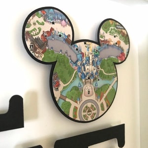 Disney Love, Magic Kingdom Wall Decor, LOVE, Disney Map Wall Art, 3D ...