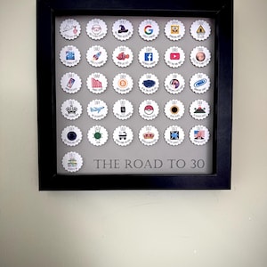 Road to 30 Shadowbox, 30th Birthday Gift, 30th Birthday Decor, Born in ...