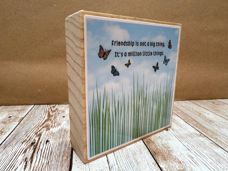 Friend Gift, Friendship is Not a Big Thing Its a Million Little Things ...