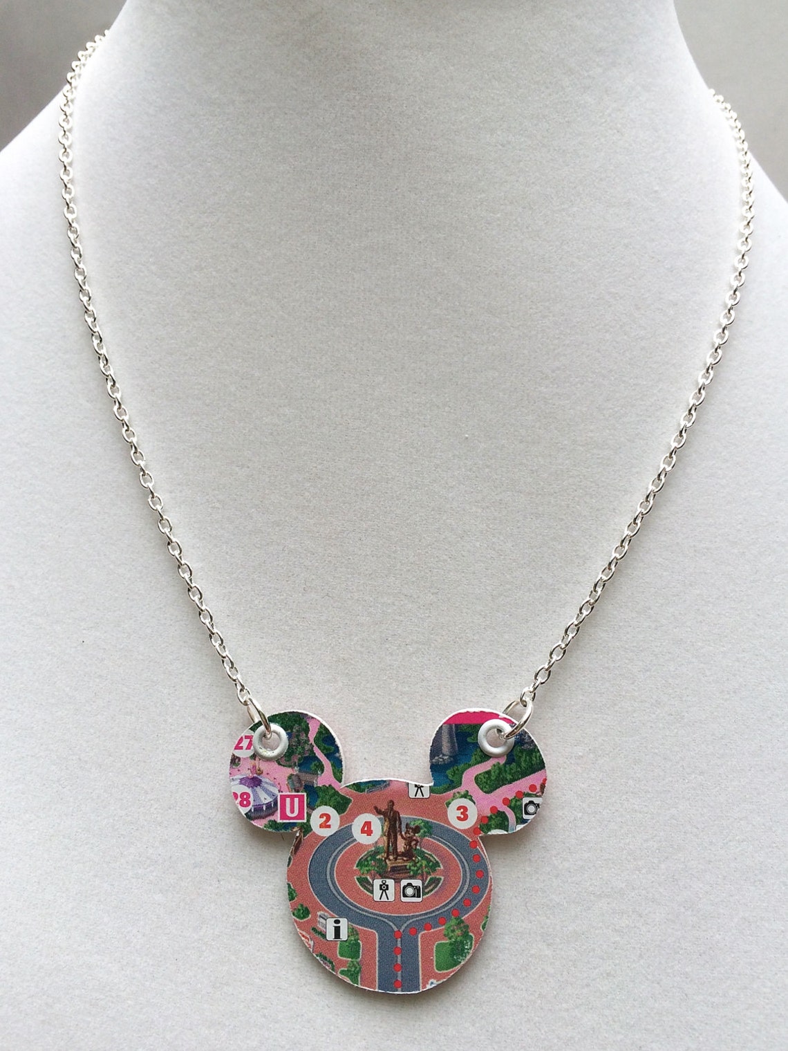 Disney Jewelry DisneyLAND Paper necklace DisneyLAND Park | Etsy