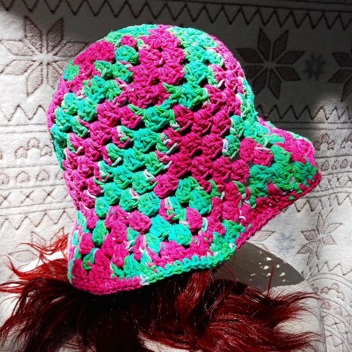 Watermelon Bucket Hat, Crochet - Etsy