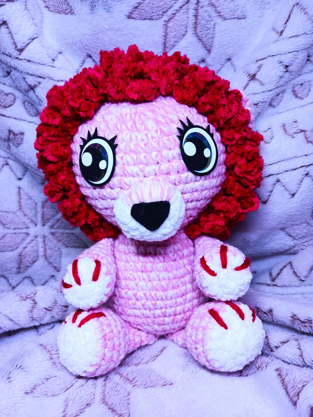 Lion Plushy, Lion Stuffie, Valentines Day Lion, Vday Lion, Valentines ...