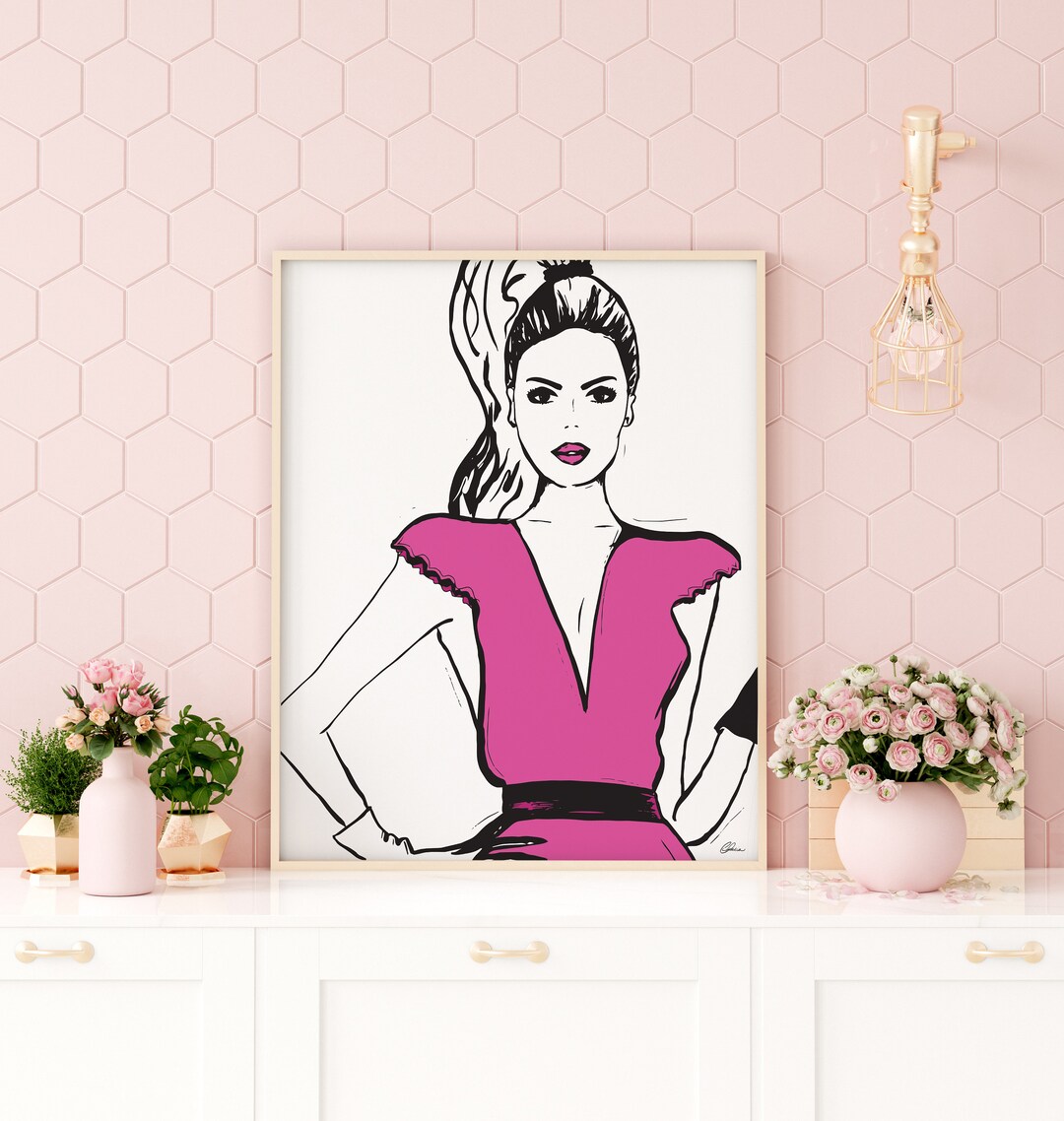 Barbie Print, Barbie Artwork, Barbie Poster, Fashion Sketch, Barbie ...