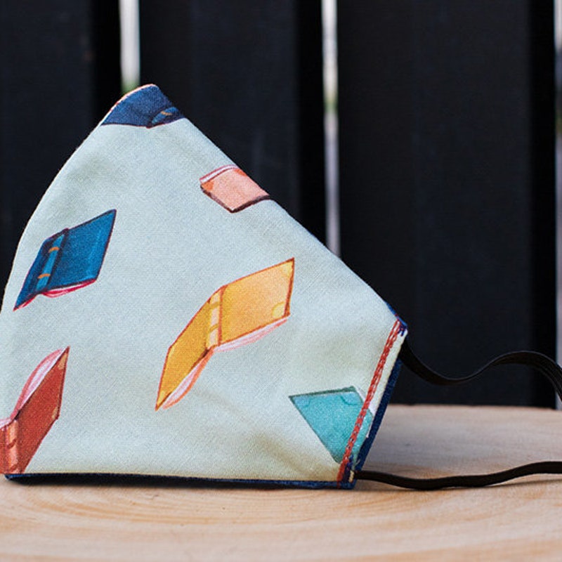 Bookworm Face Mask - Etsy