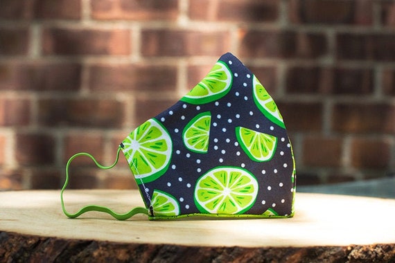 Lime Cocktail Face Mask Made in USA Bbq Gifts Food Face | Etsy