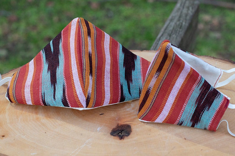 Aztec Serape Face Mask - Mexican Mask - Artisan Mask - Serape Face Mask ...