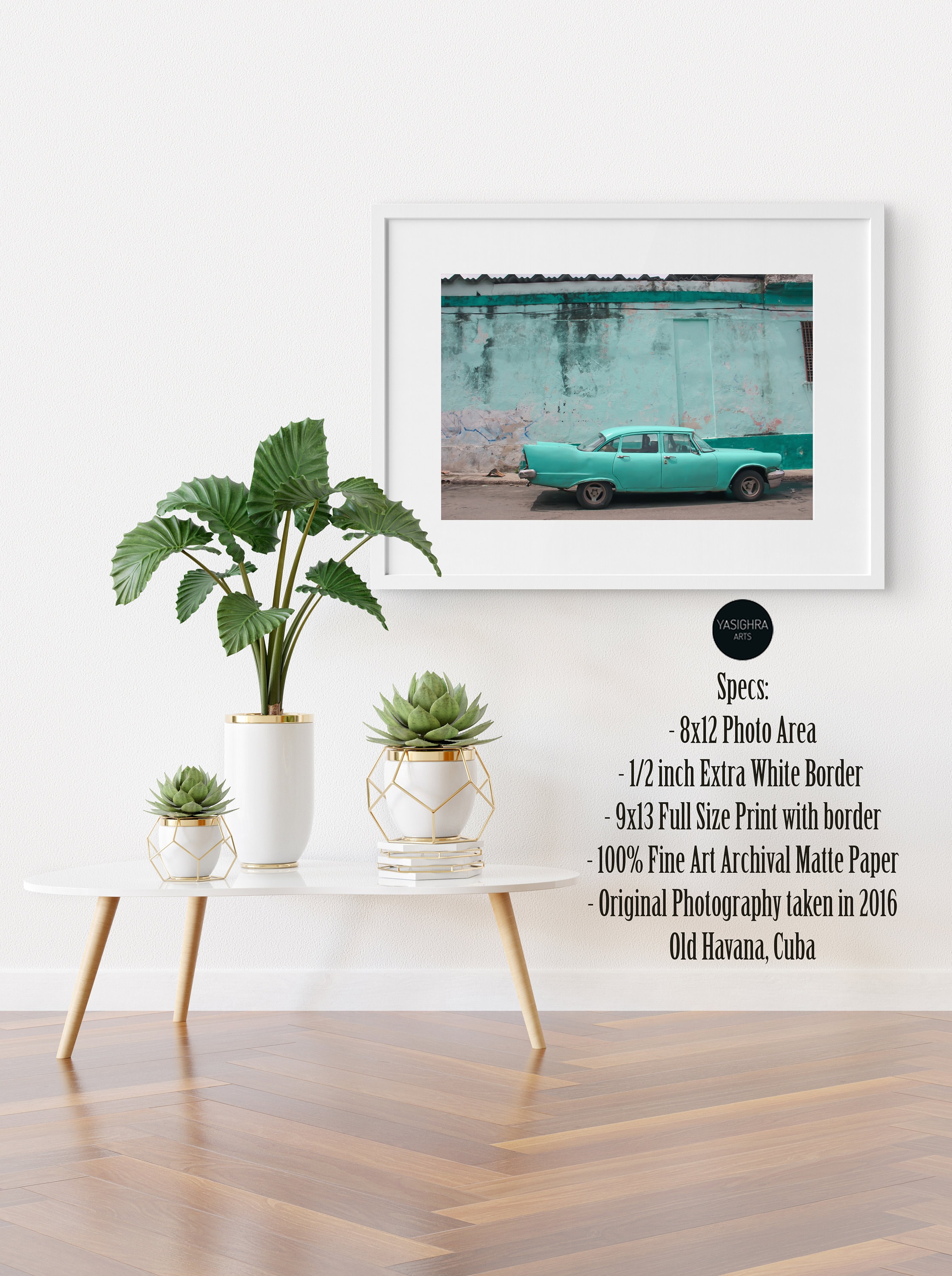 Vintage Cadillac Print Art Print Havana Cuba Print Car | Etsy