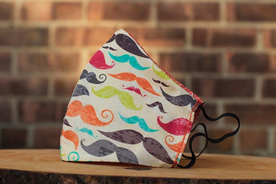 Señor Mustache Face Mask - Halloween Face Mask - Hair Stylist Mask ...