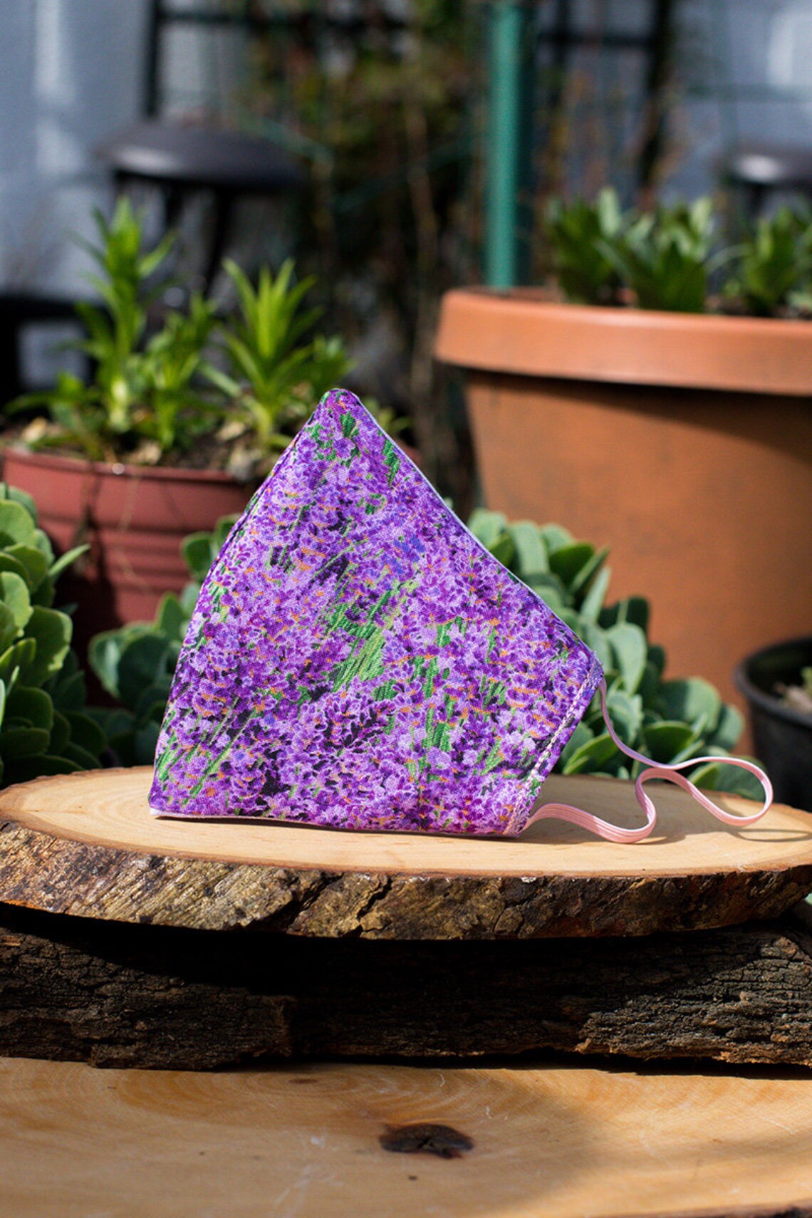 Purple Lavender Face Mask - Gardening Gift - Nature Face Mask ...
