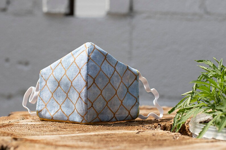 Blue Gates Face Mask Made in USA Ocean Face Mask Beach - Etsy