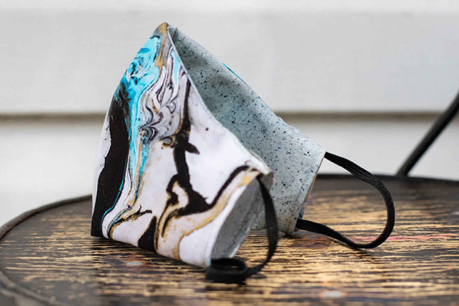 Aqua Marble Face Mask Aquamarine Aqua Mask Designer Face - Etsy