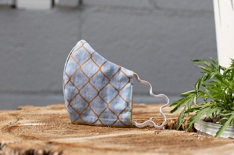 Blue Gates Face Mask Made in USA Ocean Face Mask Beach - Etsy