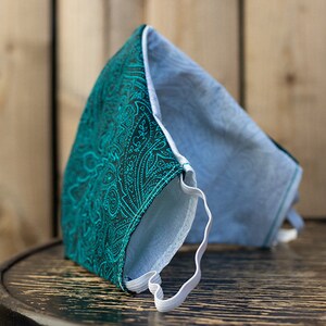 White Henna Face Mask - Aquamarine - Spiritual Gifts - Ethnic Face Mask ...