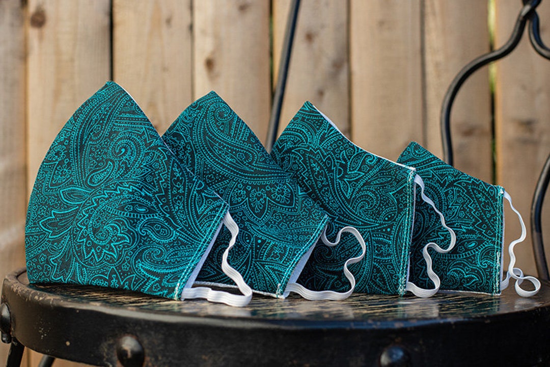 White Henna Face Mask - Aquamarine - Spiritual Gifts - Ethnic Face Mask ...